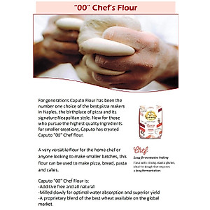 Antimo Caputo Chefs Flour 2.2 Pound (Pack of 2) - Italian Double Zero 00 - Soft Wheat for Pizza Dough, Bread, & Pasta