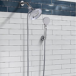 VSincerity Dog Shower Head Sprayer Pet High Pressure 3 Mode Handheld with ONOFF Switch Metal Diverter 100Inch ExtraLong Stainless steel Hose No Drill Hook Chrome 2 Piece Set