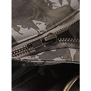 AKARMY Wild Cargo Pants, Casual Work Pants, Military Army Camo Combat Hiking Pants with 8 Pockets(No Belt) 3357 Water Spray Camo 32