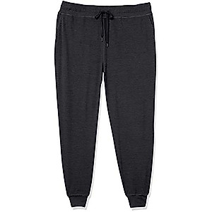 Amazon Essentials Women's Brushed Tech Stretch Jogger Pant (Available in Plus Size), Black Space Dye, 4X