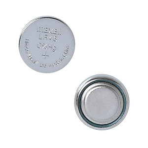 10pcs Maxell LR43 1.5v Alkaline Button Batteries also known as AG12 301 386 L1142 LR1142 186 D301 D386