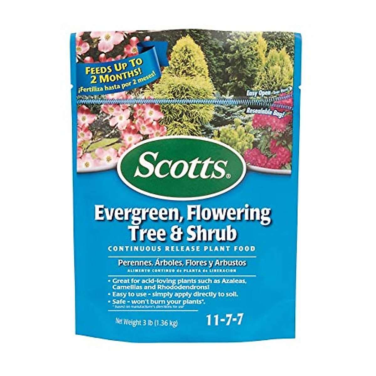 Scotts 1009101 Evergreen Flowering Tree & Shrub Food 3 Lbs