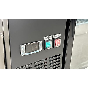 Elite Kitchen Supply Commercial Beer Back Bar Cooler Refrigerator, ETL NSF 2 Glass Door Bottle Display Fridge Cooler Merchandiser, LED Lighting, 60" W 15.8 cu.ft. Black CBB60H