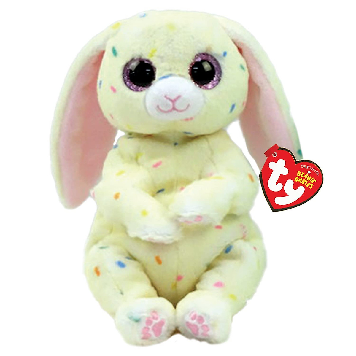 TY Spring - Cream Colored Easter Bunny - 6"