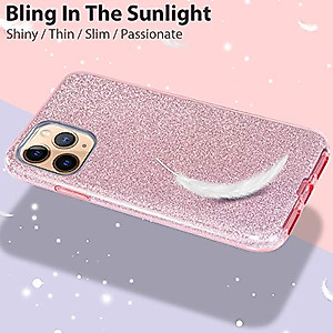 MATEPROX Compatible with iPhone 11 Pro case,Bling Sparkle Cute Girls Women Protective Case for iPhone 11 Pro 5.8 inch(Pink)