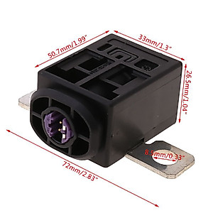 NEWHOW 4F0915519 Battery Fuse Box Overload Protection Trip Replacement for Audi A3 A4 A5 A6 A8 Q5 Q7 TT RS4 RS5 RS6 RS7 Replace 8P0937548, 4F0915457, 8J0915459