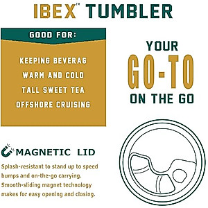 iBEX Tumbler 20 oz Stainless Steel Vacuum Insulated Tumbler With Magnetic Slider Lid (Grey)