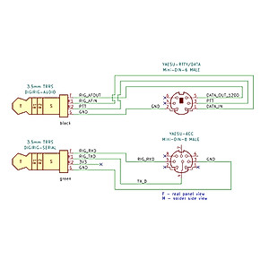Digirig Yaesu FT-8xx Cables Mobile Digital Modes Interface