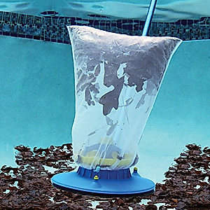 POOL BLASTER Water Tech Leaf Vac - Cordless Battery-Powered Swimming Pool Leaf Skimmer & Leaf Vacuum with Heavy-Duty Mesh Bag