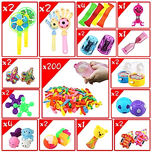 Zunaco Halloween Party Favors for Kids, Halloween Bulk Fidget Toys Party Supplies, Trick or Treat Gifts Goodie Bag Fillers, School Classroom Carnival Prizes Treasure Box