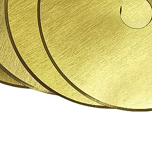 Rotary Cutter Blades,60mm Replacement Blades,Fits Fiskars,OLFA,Martelli,Dremel,Truecut,DAFA,Fabric Cutting Blades Refill for Quilting Scrapbooking Sewing Arts &Crafts,SKS-7,Titanium Plating (5pcs)