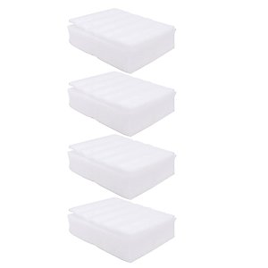 DOITOOL 4pcs Egg Tray Containers with Lids Egg Rack for Refrigerator Foam Eggs Fridge Containers Cardboard Egg Carton Refrigerator Egg Holder Egg Organizer Pearl Cotton Tough White Bracket