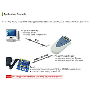 XYGStudy ST-Link/V2 (EN) STM in-Circuit Programmer Debugger for STM8 STM32 MCU Microcontroller Swim JTAG SWD Interface USB Full Speed Interface