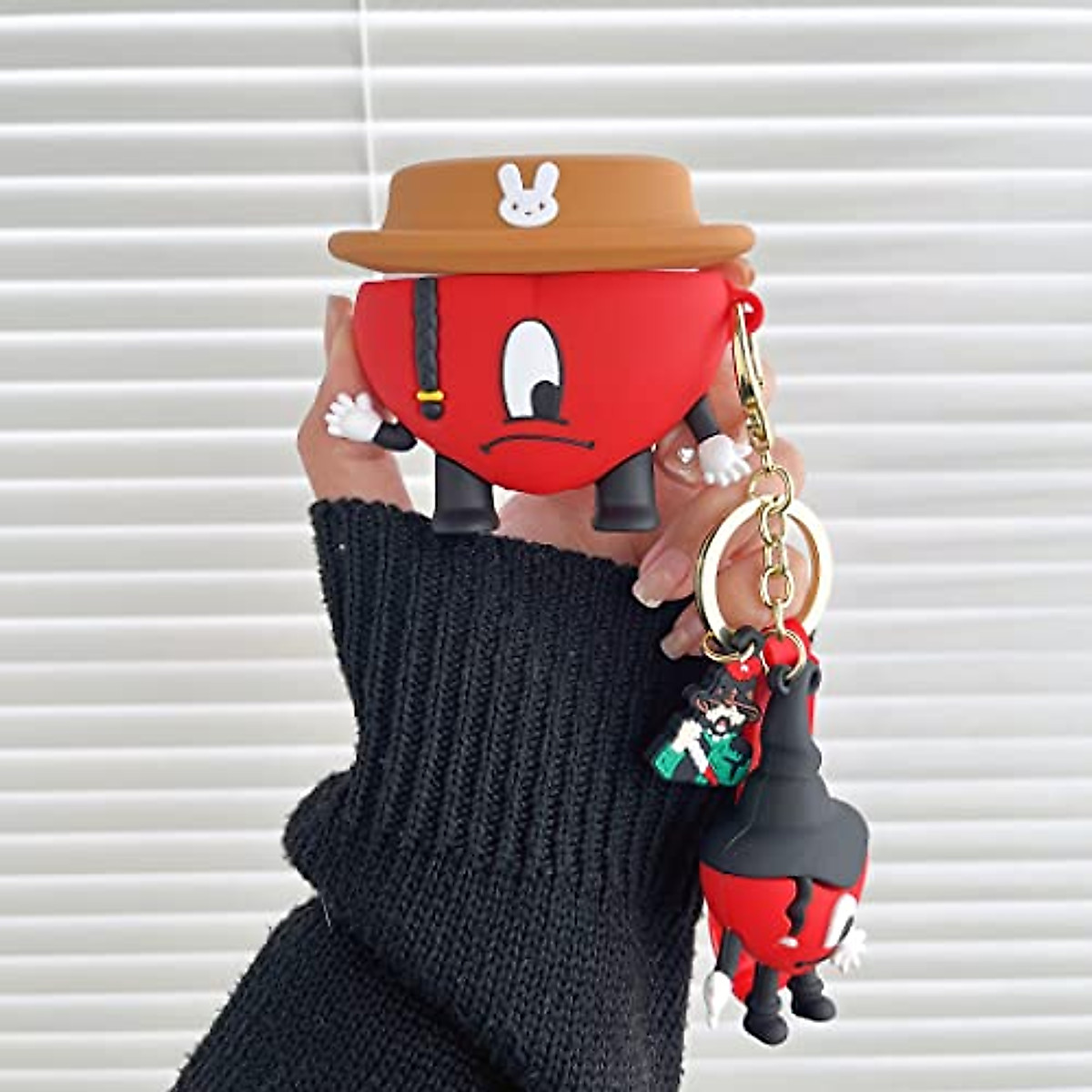 Un Verano Sin Ti AirPod case,Compatible Model:AirPod Pro,Kawaii Bad Bun-ny Design,Cute Fun Fashion Cartoon Design Pattern Skin (Rabbit)