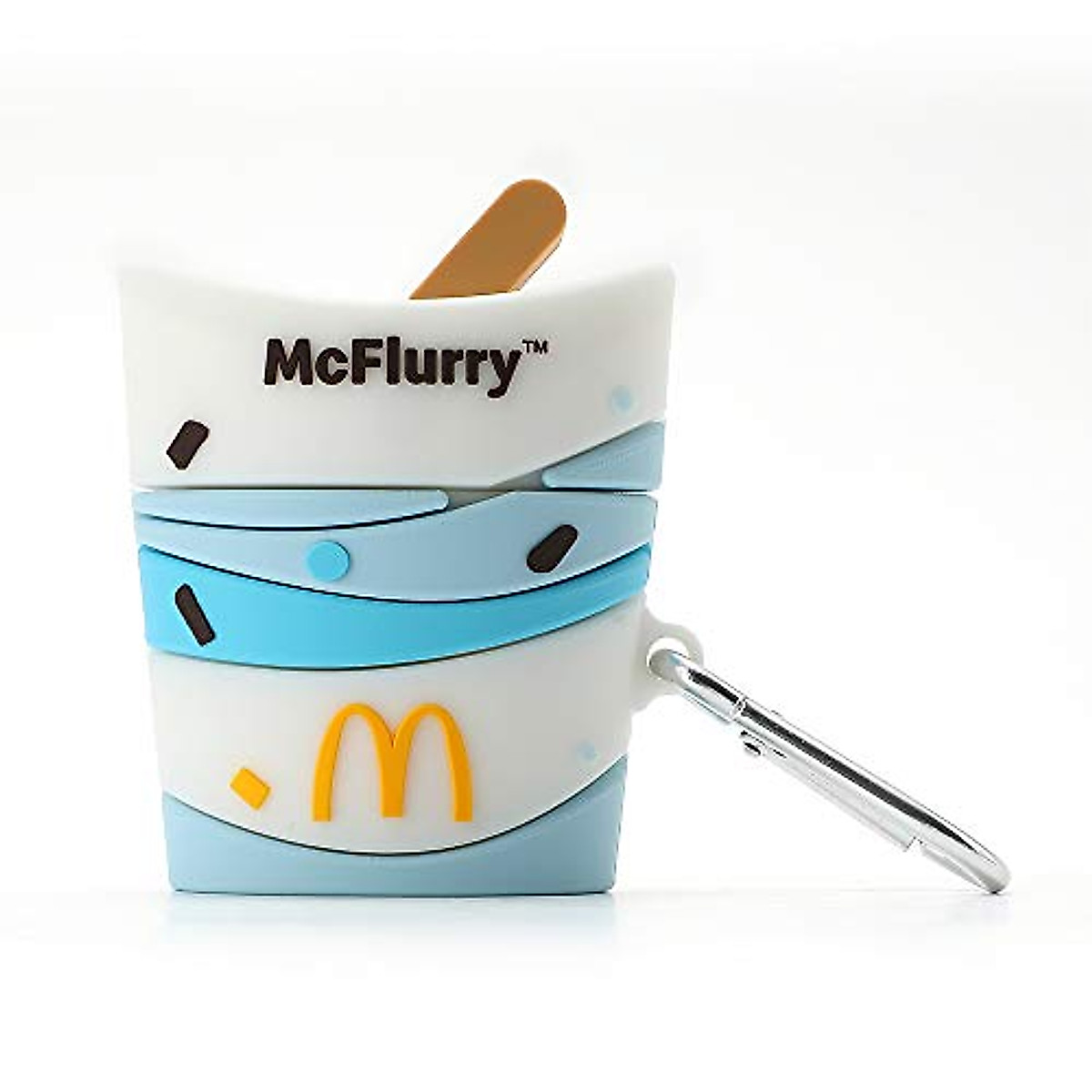 Airpod Case, 3D Cute Funny Cool Kawaii Fashion Food and Drink Airpod Case Design , Kawaii Fun Cool Keychain for Airpod 1/2 (McFlurry)