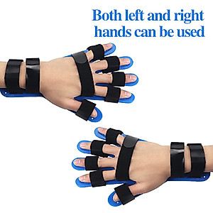 MEETCARE Hand Wrist Orthosis Separate, Breathable Finger Splint Fingerboard Flex Spasm Extension Board Splint Finger Training Stroke Device Therapy for Both Finger Fractures,Wounds,Hemiplegia