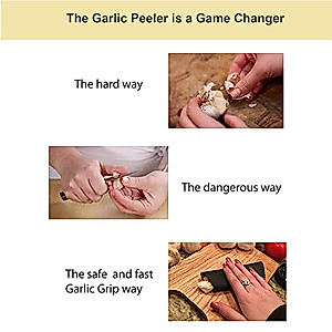 Maxracy Garlic Peeler Tube, Silicone Garlic Roller, Easy to Peel Garlic Cloves, Useful Kitchen Tool for Garlic(3colors)