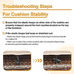 Patiorama 2 Pieces Assembled Outdoor Patio Ottoman, Indoor Outdoor All-Weather Dark Brown Wicker Rattan Outdoor Footstool Footrest Seat with Beige Cushions, No Assembly Required