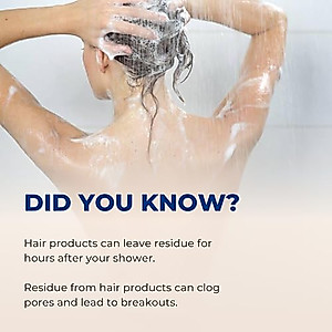 Non-Comedogenic & Sulfate-Free Shampoo & Conditioner Set by Clear 2 Perfection, Ideal for Acne-Prone Skin & Bacne, Esthetician Developed, Fights Breakouts & Promotes Healthy Hair