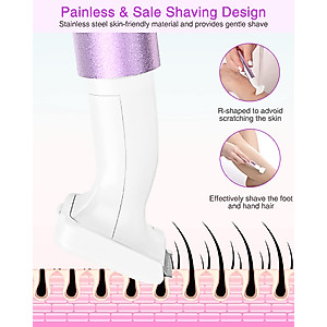 UTOTEBAG Nose Hair Trimmer for Women, 3 in 1 Rechargeable Ear and Nose Hair Trimmer for Women, Painless Eyebrow Trimmer & Body Hair Trimmer for Nose, Ear, Eyebrow, Arms, Legs