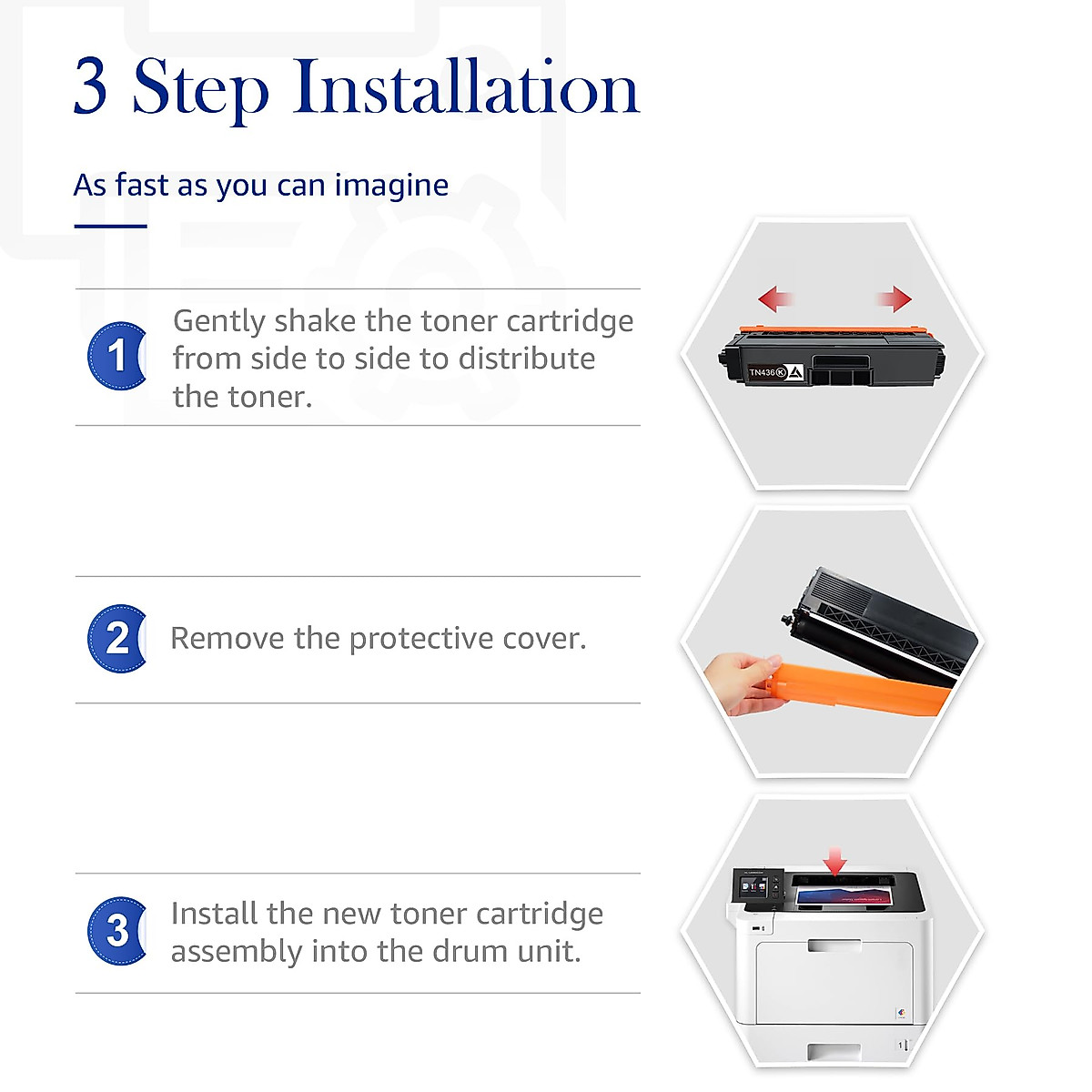 STAROVER Compatible Toner Cartridge Replacement for Brother TN433 TN 433 431 TN433BK TN431 TN431BK for HL-L8360CDW MFC-L8900CDW HL-L8260CDW HL-L8360CDWT MFCL8610CDW MFCL9570CDW Printer (1BK,1C,1M,1Y)