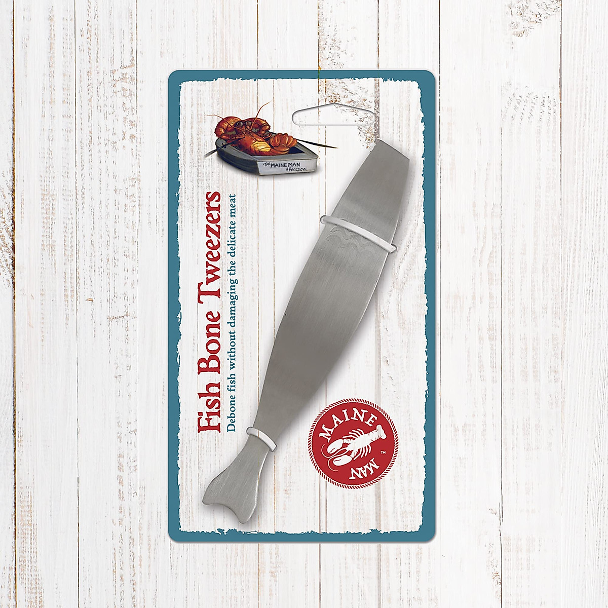 Maine Man Fish Bone Tweezers, 18/8 Stainless Steel