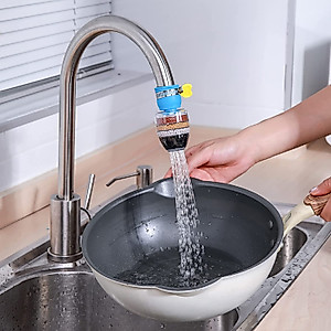 Universal Interface Faucet Filter Kitchen, 3pcs Water Filter Faucet Bathroom Sink, Universal Interface Activated Carbon Cleaning Purifier (3 PCS)
