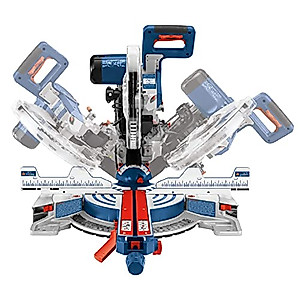 BOSCH GCM12SD 15 Amp 12 Inch Corded Dual-Bevel Sliding Glide Miter Saw with 60 Tooth Saw Blade