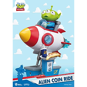 Beast Kingdom Toy Story: Alien Coin Ride Ds-036 D-Stage Series Statue, Multicolor