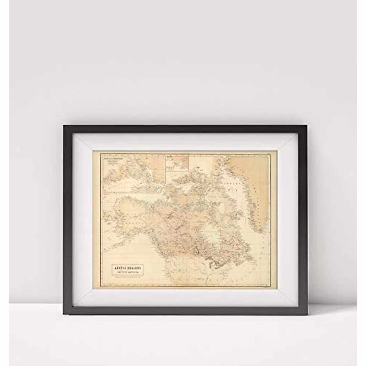 1854 Map of Canada|Arctic Regions and British America|Title: Arctic Regions and British America. Edi