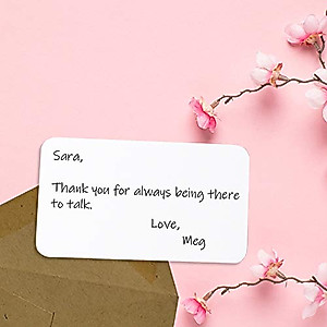 Home Advantage Blank Business Cards, Mini Message Index Word Cards (100)