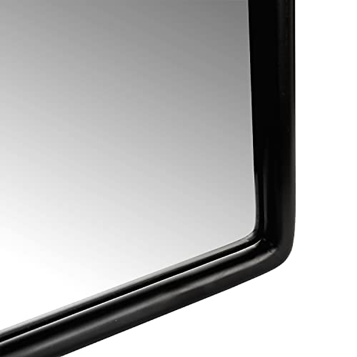 H-A Medicine Cabinets for Bathroom with Mirror, 24" x 16", Black Recessed or Wall Mounted Vanity Mirror with Storage Shelves