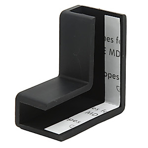Furniture Corner Guard, Strong Adhesion Table Corner Protectors L Shape for Home (Black)
