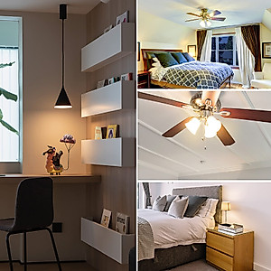 Energetic Lighting LED Refrigerator Bulb 40 Watt Equivalent, 3000K Warm White, Dimmable A15 Ceiling Fan Light Bulbs, E26 Base, UL Listed, 6 Pack