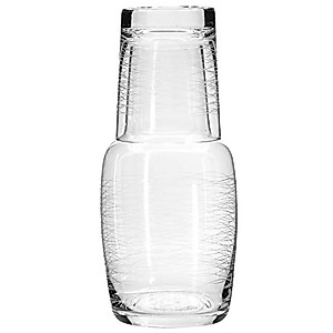 Bedside and Guestroom Night Water Carafe Beverage Set (28 Ounce)