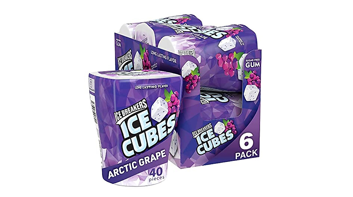 ICE BREAKERS Arctic Grape Sugar Free Gum - 6 Pack Freshness