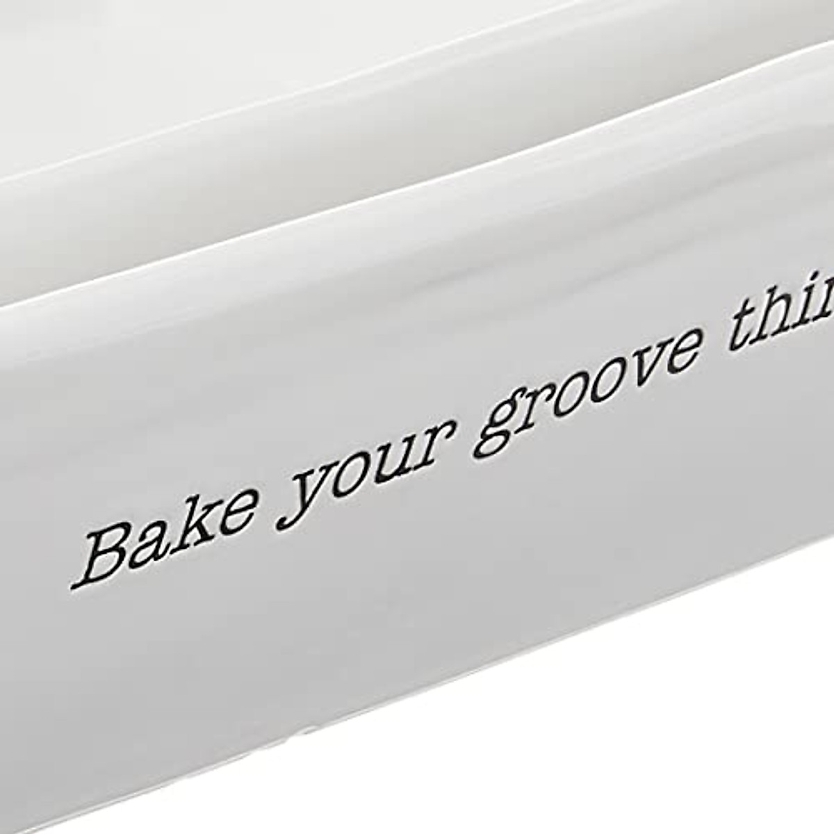 Mud Pie Farmhouse Inspired Set of 2 Serving Spoon Baking Dish Set, One Size, White