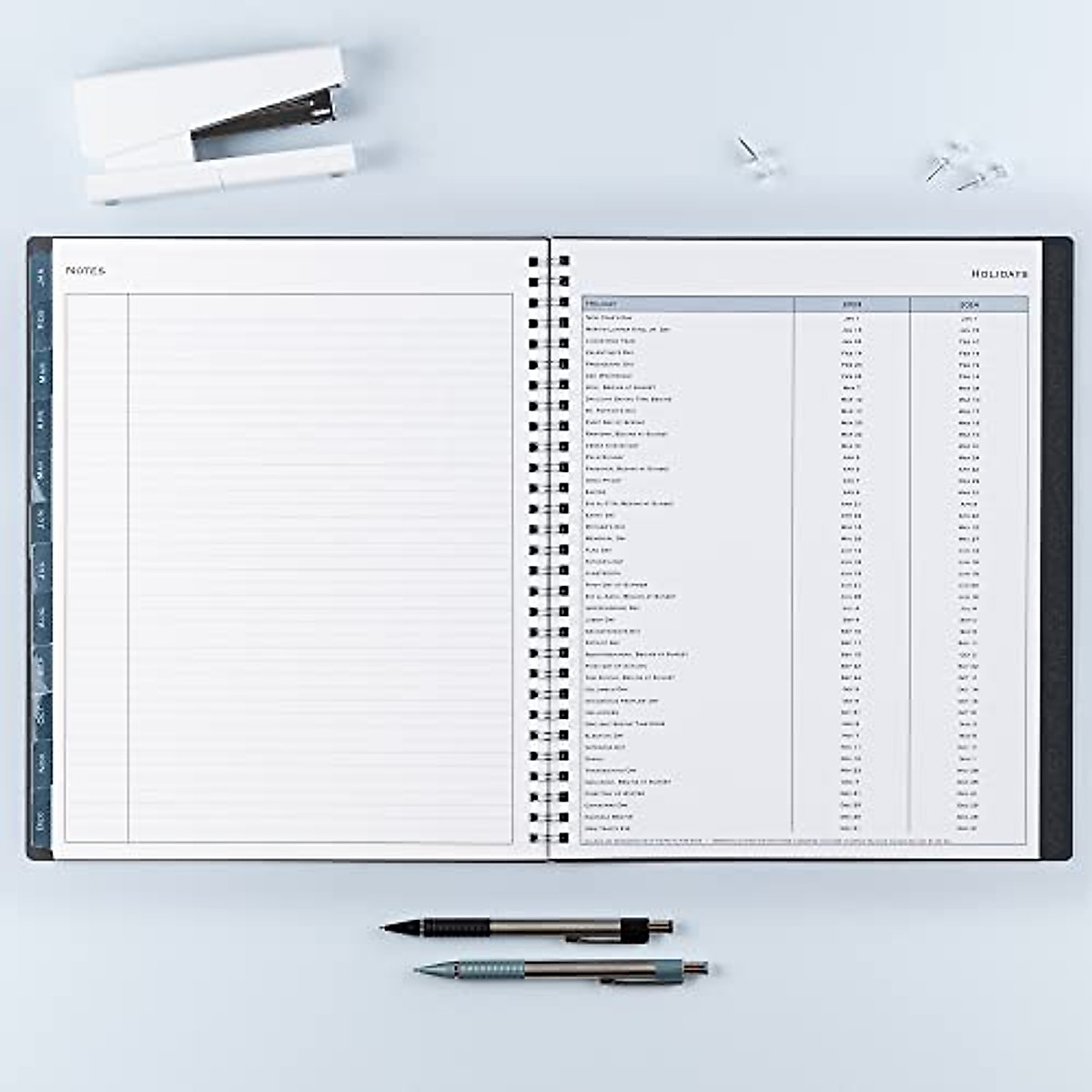 Blue Sky 2023 Monthly Planner, January - December, 8" x 10", Flexible Cover, Wirebound, Passages (142074)
