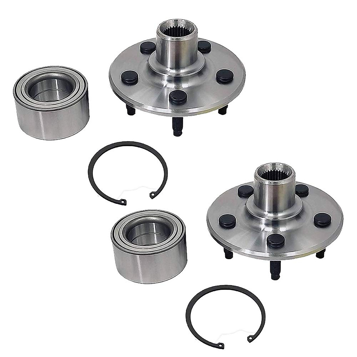 Autoround 521000 [2-Pack] Rear Wheel Bearing and Hub Assembly Compatible with Ford Explorer/Mercury Mountaineer 2002-2010, Lincoln Aviator 2003-2005, Explorer Sport Trac 07-10