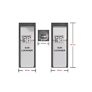 Direct Wicker 4 Pieces Aluminum Frame Outdoor Patio Chaise Lounge with Wheel PE Wicker Adjustable Chaise Lounge Chairs Chair Set for Garden Patio Pool-Black Rattan with Rain Cover (4 Pieces)