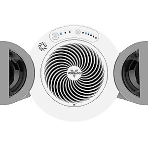 Vornado EV200 Evaporative Whole Room Humidifier with SimpleTank, 1.5 Gallon Capacity, White & MD1-0002 Replacement Humidifier Wick (2-Pack),White