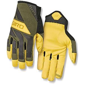 Giro Trail Builder Mens Mountain Cycling Gloves - Olive/Buckskin (2022), X-Small
