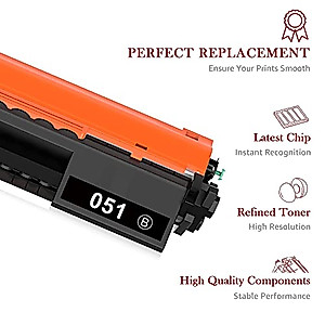Toner Kingdom Compatible Toner Cartridge Replacement for Canon 051 for Canon ImageCLASS LBP162dw MF267dw MF264dw MF269dw Printer (Black, 2 Packs)
