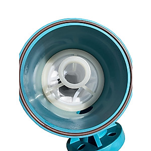 PPH #2 Polypropylene Bag Filter Housing, 2 Inch Flanged Inlet/Outlet, 125 GPM Max Flow, UV Resistant, Twist-Off Lid, Viton O-Rings, Ideal for Chemical Applications