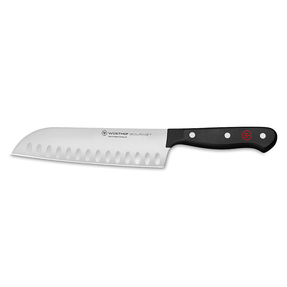 WÜSTHOF Gourmet 2-Piece Chef's Knife Set & Gourmet 7" Hollow Edge Santoku Knife