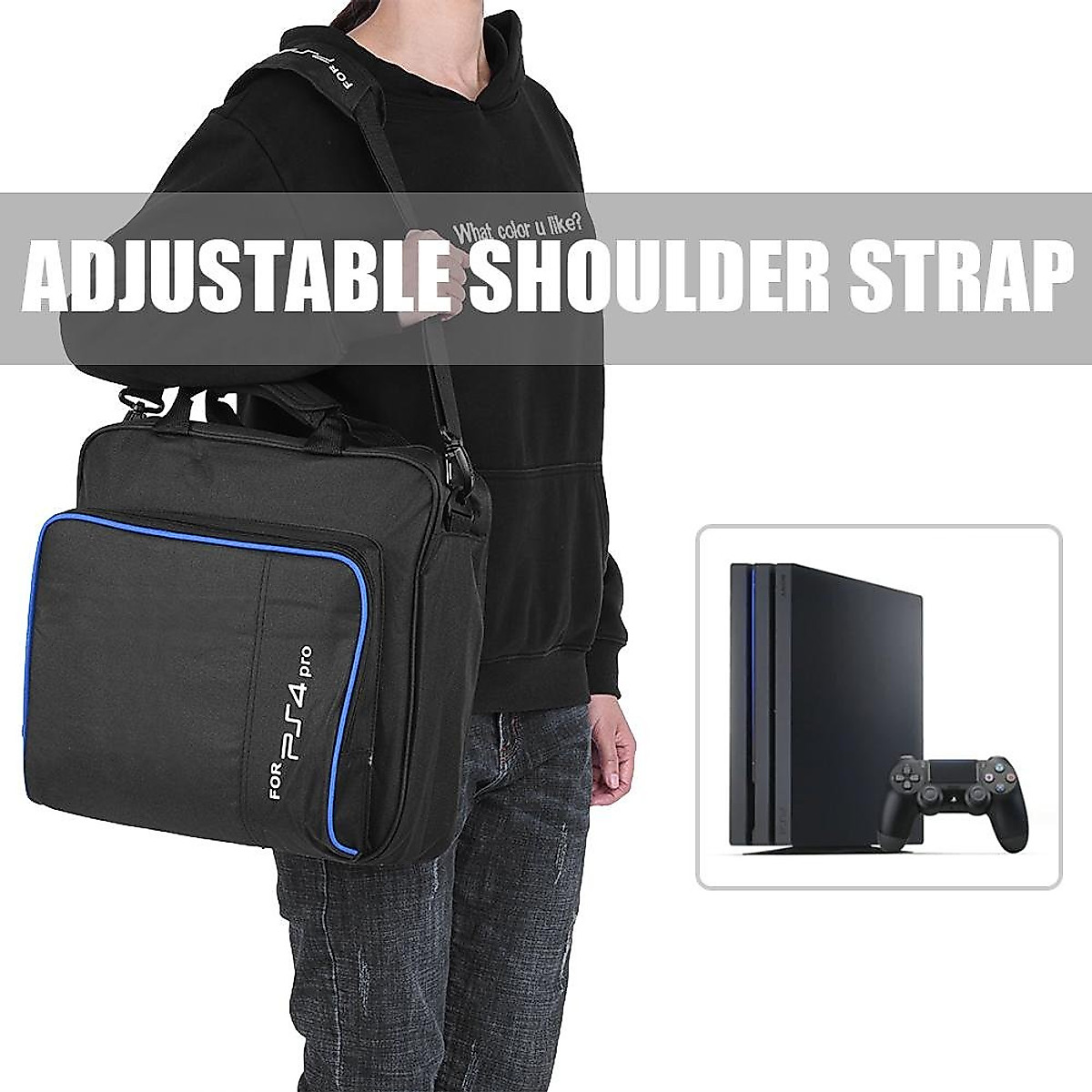 Carrying Bag For Ps4 Pro, Game Shoulder Bag Storage Case Shoulder Bag For Ps4 Pro