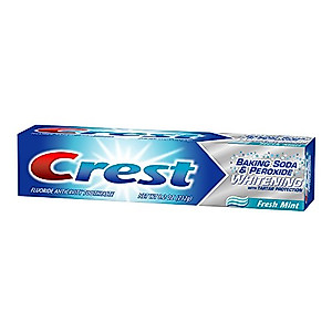 Crest Baking Soda And Peroxide Whitening With Tartar Protection Fresh Mint Flavor Toothpaste 8.2 Oz (Pack of 6)