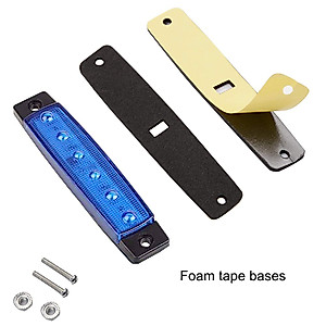 HONG 111 Marine Boat Lights, Utility Led Interior Lights for Boat Deck Courtesy Cockpit Decoration Light, 12V Waterproof Boat Navigation Lights for Bow and Stern, Kayak Lights (10 Pack) (Blue)