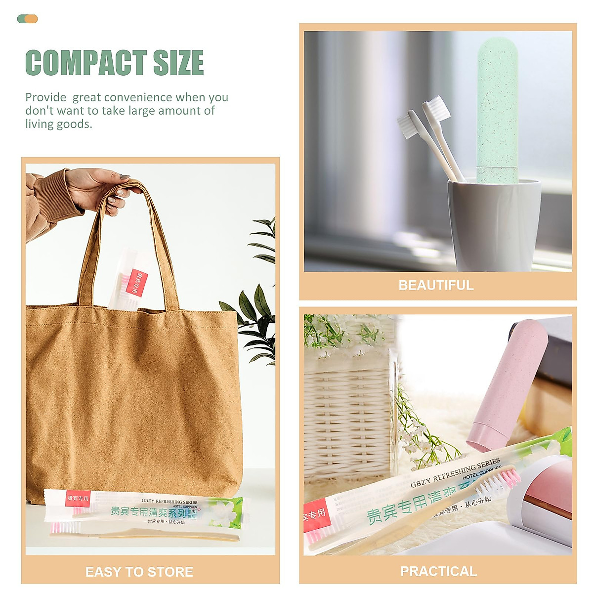 Beaupretty 10pcs Disposable Toothbrushes Toothpaste Individually Wrapped Travel Toothbrush Kit Soft Bristles Mixed Colors Hotel Guest Camping Adults Kids