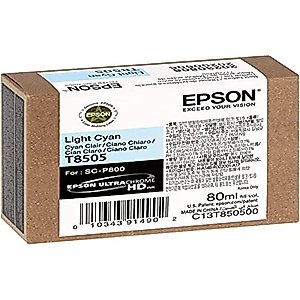 Epson T850500 T850 UltraChrome HD Light Cyan -Ink